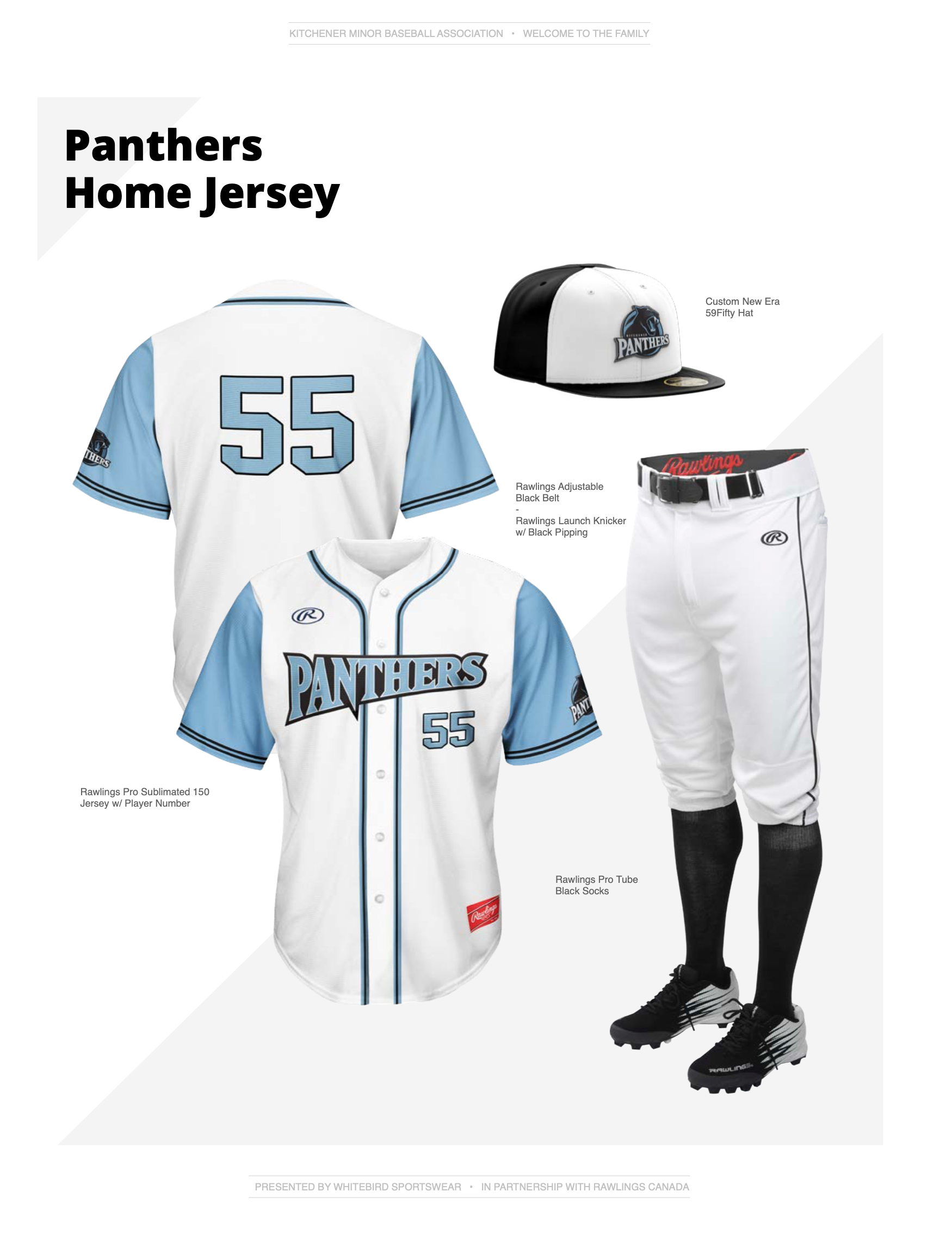 Panthers 2022 Uniform LookBook - Kitchener Minor Baseball