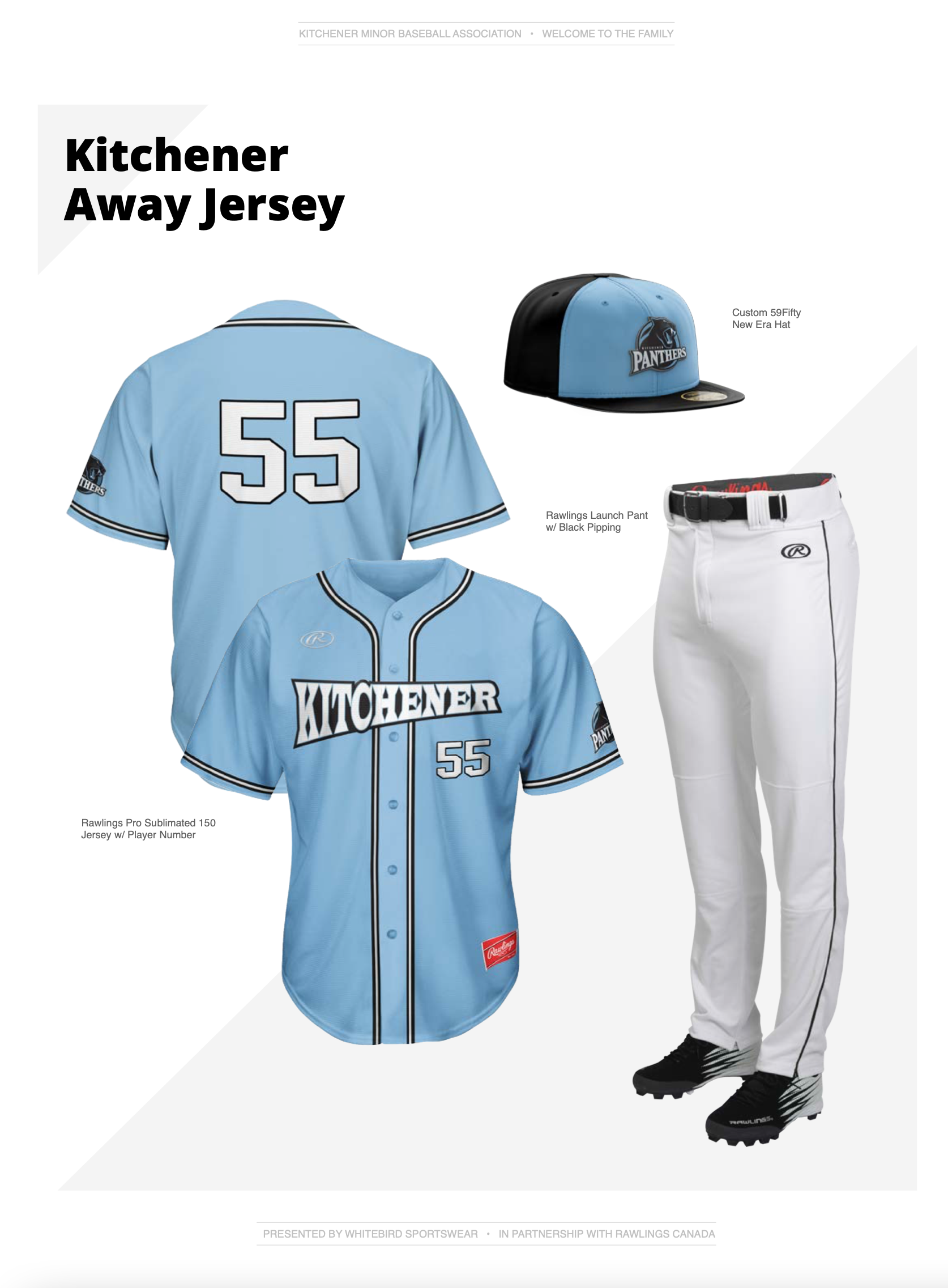 Panthers 2022 Uniform LookBook - Kitchener Minor Baseball